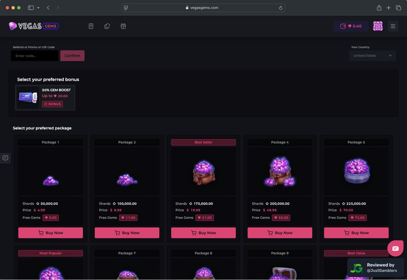 Vegas Gems Review — Reviewed and Rated by a Verified Expert